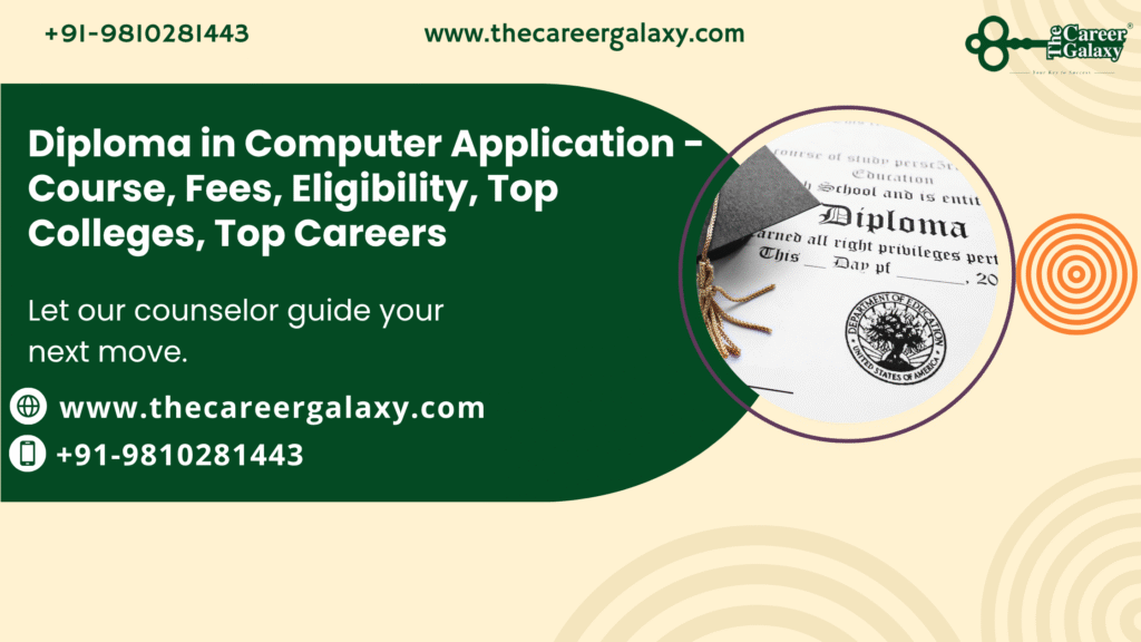Diploma in Computer Application Course | Top Colleges 2025 | TCG